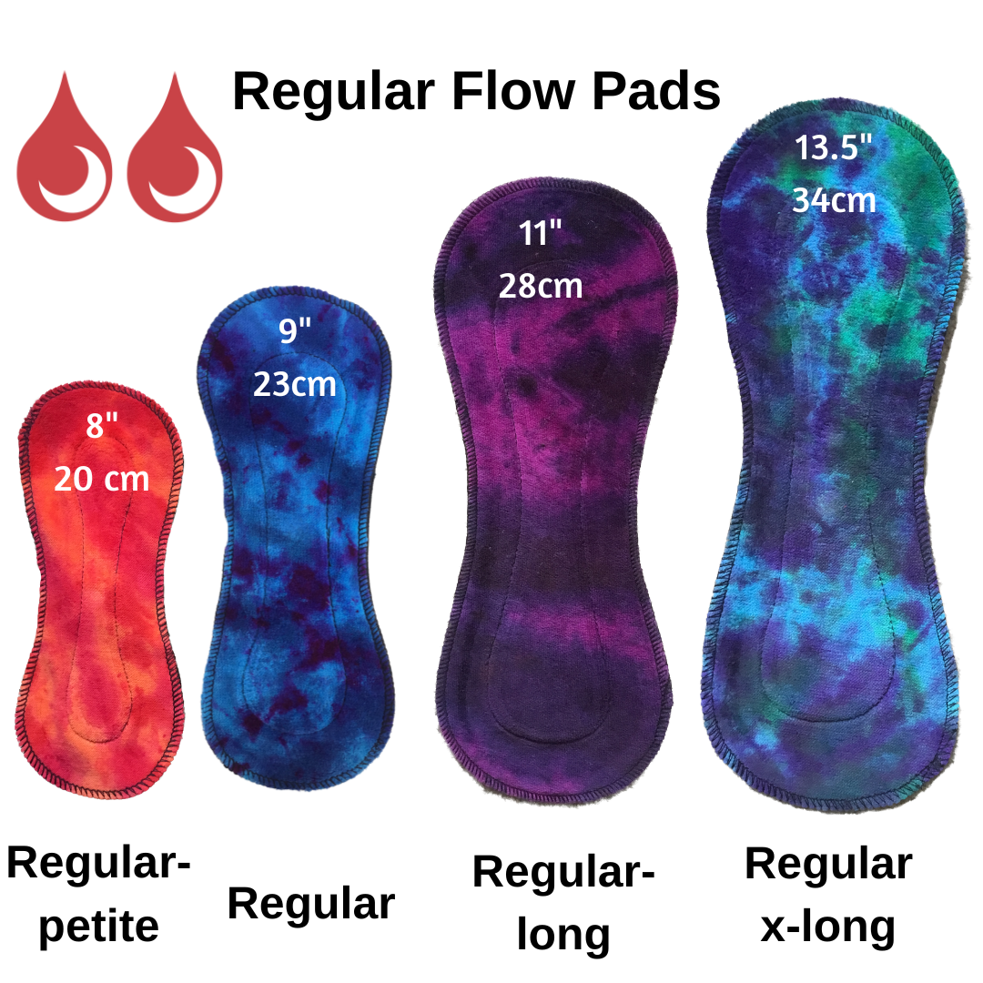 Reusable Organic Cotton Sanitary Pads Incontinence Pads Heavy Periods ...