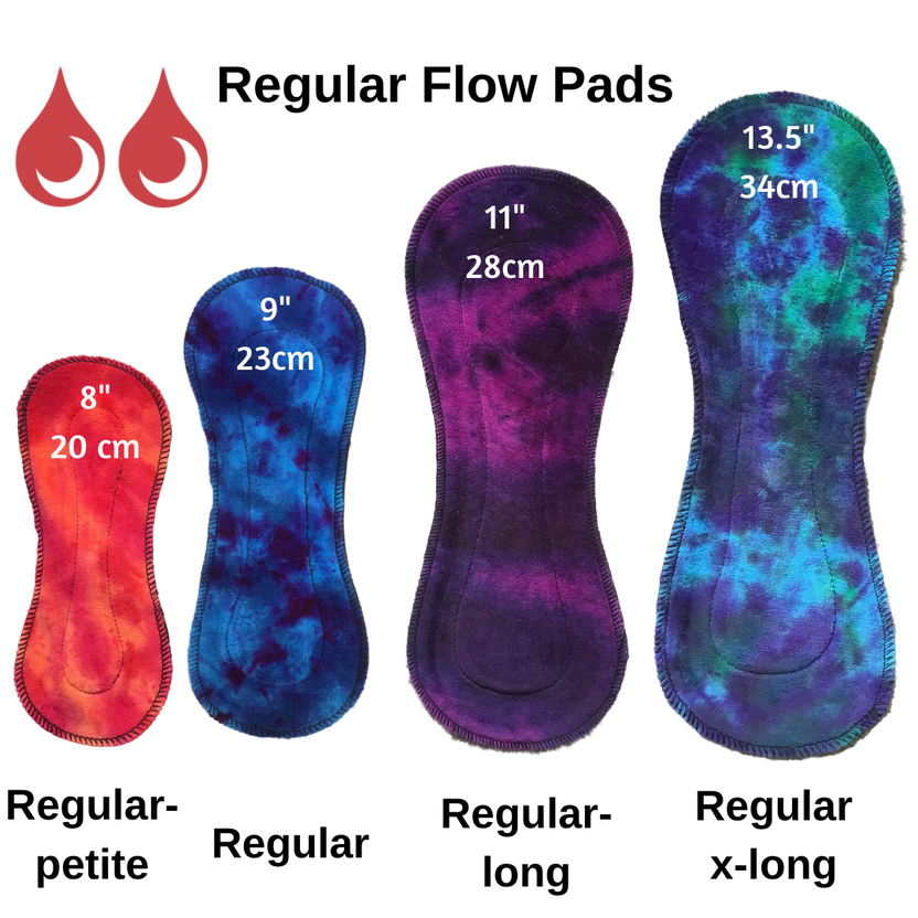 Reusable Organic Cotton Sanitary Pads Incontinence Pads Heavy Periods ...