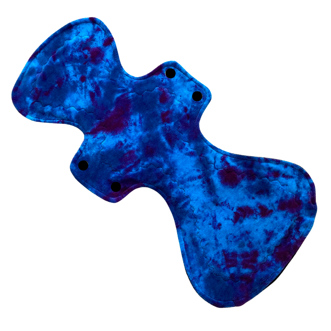 Moody Blue Mega Pad - Organic Cotton Reusable Maternity Pad Very Heavy ...